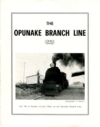Book - Opunake Branch Line - Railway Knowledge Base for New Zealand